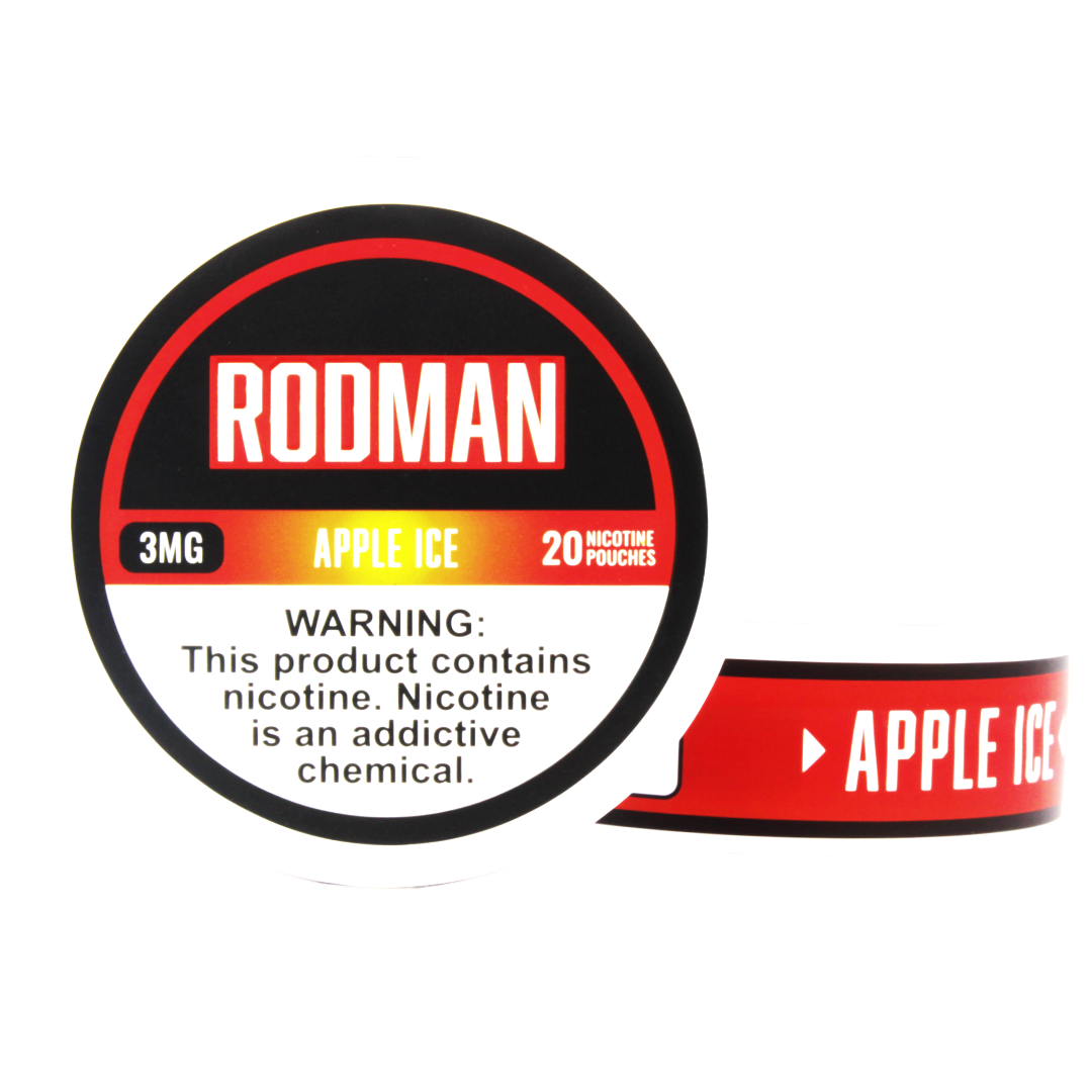 Rodman Apple Ice Nicotine Pouches – Crisp Apple Flavored Nic Pouches ...